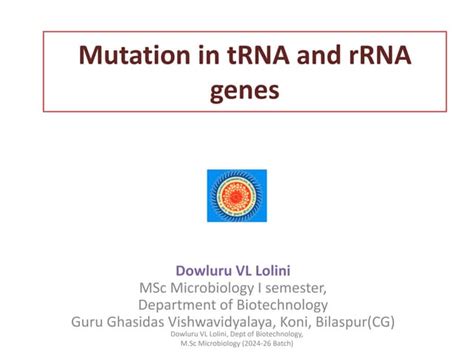 Genetic Mutations In Trna And Rrna Unveiling Cellular Secrets Ppt