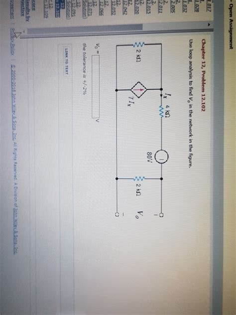 Solved Open Assignment 1012 Chapter 12 Problem 12102 Use