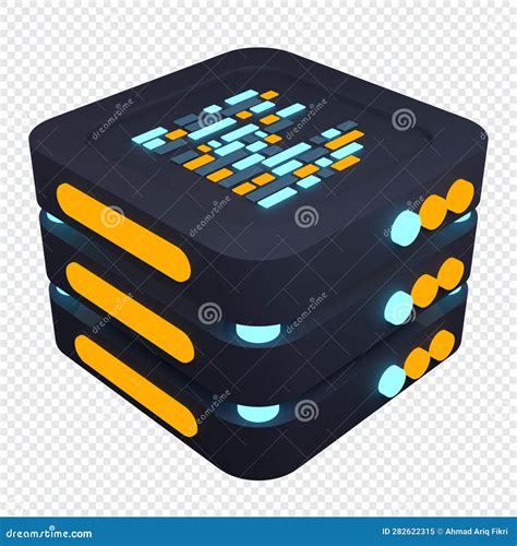 3d Server Icon Computer Server 3d Render Icon Cloud Computing Stock Image Illustration Of