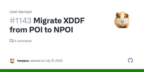 Migrate Xddf From Poi To Npoi · Issue 1143 · Nissl Labnpoi · Github