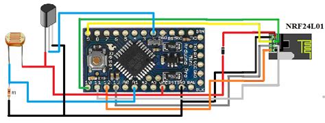 Arduino Micro LDR LM35 And NRF24L01 Connection Download Scientific