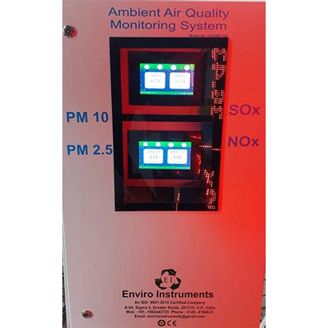 Ambient Air Quality Monitoring System Mild Steel 220 240 Volt Voltage 1 Year Warranty