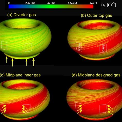 3d Sol Density In The Presence Of A Divertor Gas Puffing B Outer