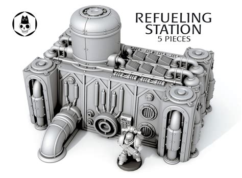 Refueling Station Tech Scenery Terrain Mm Etsy