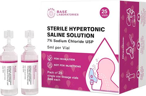 Base Labs 7 Hypertonic Saline Solution For Nebulisers Sterile 7