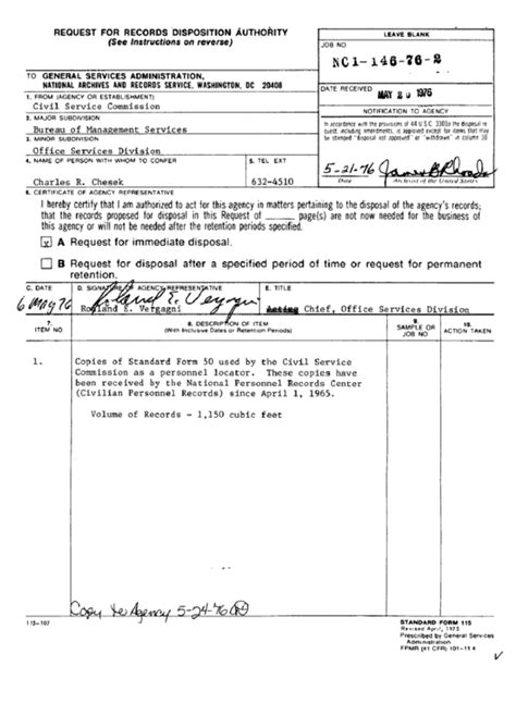 Sf 50 Printable Form Printable Forms Free Online
