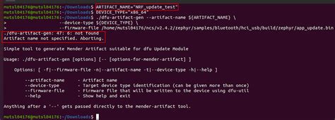 Dfu Update Module Generator Script Bug General Discussions Mender Hub