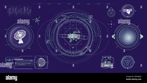 Vector Data Elements For Sci Fi Interface Infographics Stock Vector Image And Art Alamy