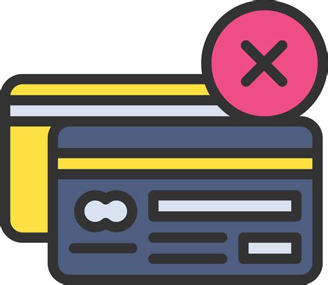 Credit Card Rejected Icon Image Vector Art At Vecteezy