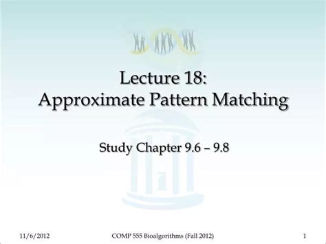 ppt lecture 18 approximate pattern matching powerpoint presentation
