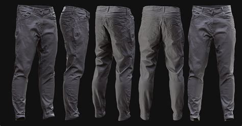 5 Pants Malefemale Rigged Humanoid Skeleton 3d Characters Unity Asset Store