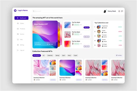 NFT Dashboard UI Kit Deeezy