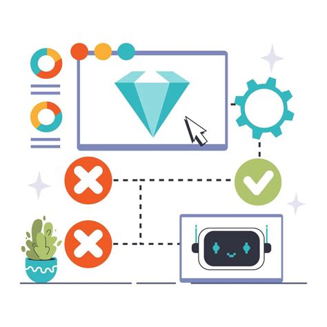 Reinforcement Learning Concept Flat Vector Illustration 41170906