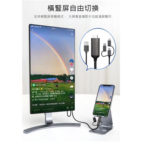 【mirascreen】ld36電視線 三合一usb轉hdmi視頻螢幕轉接線 蘋果 Type C Micro手機轉電視 Smile 3c｜5g路由器推薦、5g Sim卡wifi分享器