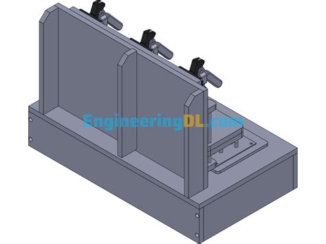 Manual Test Fixture SolidWorks Mechanical Engineering Design Library