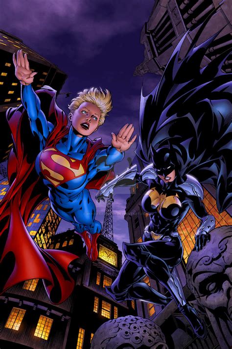Elseworlds Finest Supergirl And Batgirl Cover By Moosebaumann On