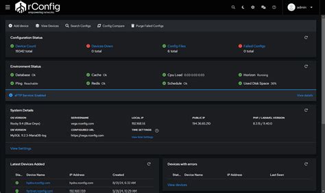 Rconfig Network Configuration Management