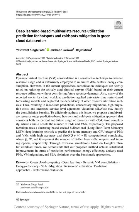 Deep Learning Based Multivariate Resource Utilization Prediction For Hotspots And Coldspots