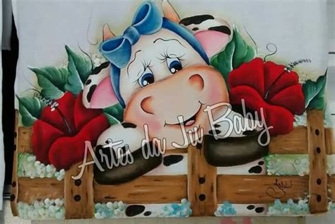 Pin De Thelminha Mara Em Vaquinha Pintura De Vaca Pintura Em Tecido