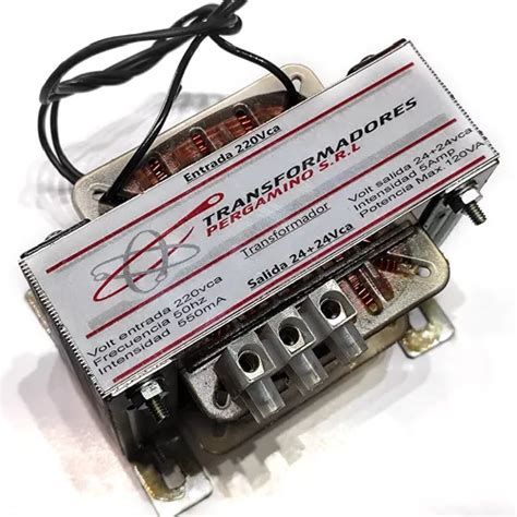 Transformador 220 A 24 24v 5a Potencia 120va