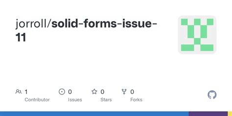 github jorroll solid forms issue 11
