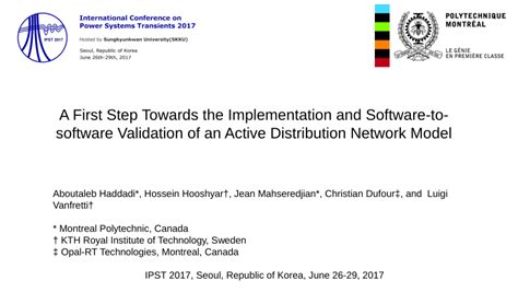 Pdf A First Step Towards The Implementation And Software To Software Validation Of An Active