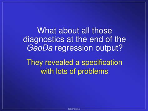 Ppt Advanced Spatial Analysis Spatial Regression Modeling Powerpoint Presentation Id4802458