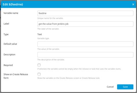 Xlrelease Variables Setter Jenkins Plugin
