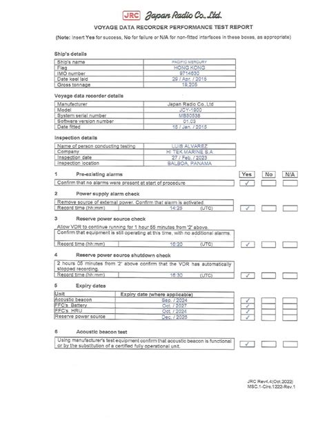 pacific mercury vdr performance test report pdf