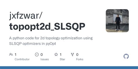 Github Jxfzwartopopt2dslsqp A Python Code For 2d Topology