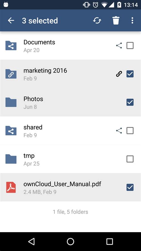 owncloud android client 2 1 improves access to data owncloud