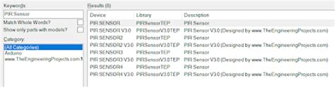 Pir Sensor Library For Proteus V30 The Engineering Projects