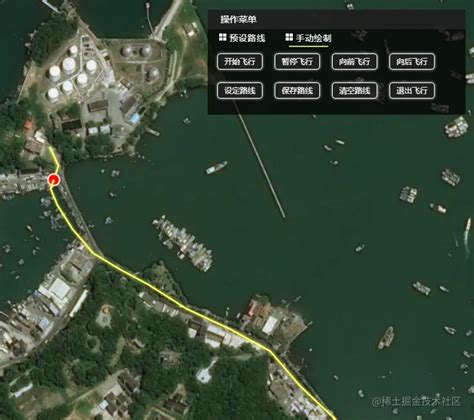 Cesium 之三维漫游飞行效果实现篇内容概览 本篇实现 Cesium 三维漫游飞行效果，效果图如下： 实现的思路 初始 掘金
