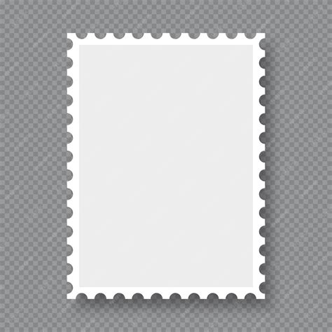 Blank Postage Stamp Clean Postage Stamp Template Postage Stamp Border
