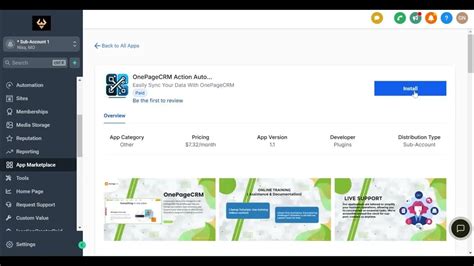 How To Connect Onepagecrm With Gohighlevel Workflow Actions In Ghl