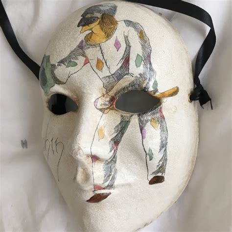 Moon Closet Accessories One Of A Kind Handmade Arlecchino Mask From Venice Poshmark