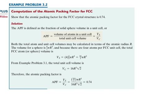 Solved Pts Calculate The Volume Of A BCC Not FCC Chegg Com