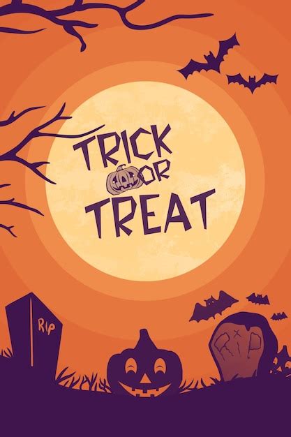 Premium Vector Halloween Trick Or Treat Banner