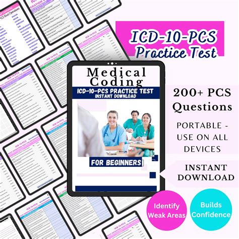 Icd 10 Pcs Practice Questions Medical Coding Exam Prep Pdf Etsy