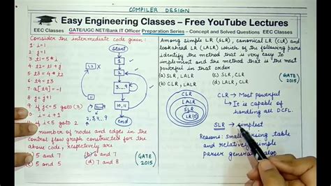 Compiler Design Solved Questions Part 2 Control Flow Graph And Other Important Numericals