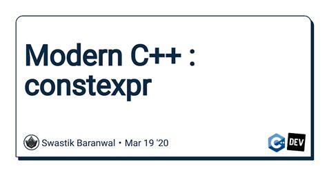 [c ] Constexpr 상수