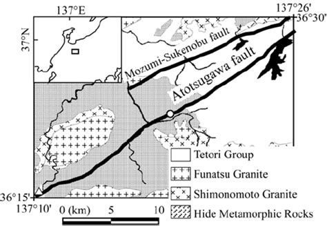 Distribution Of Active Fault Around The Atotsugawa Fault An Open Download Scientific Diagram