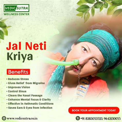Jal Neti And Its Benefits Vedic Sutrra Wellness Center