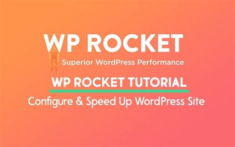 wp rocket tutorial configure and speed up wordpress r generatepress blocks