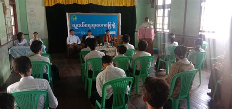 မဟာအောင်မြေမြို့နယ်၊ အမှတ်၂၈ အခြေခံပညာအလယ်တန်းကျောင်း၌ လူငယ်ရေးရာဟော