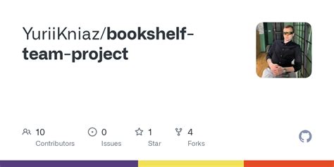 github yuriikniaz bookshelf team project
