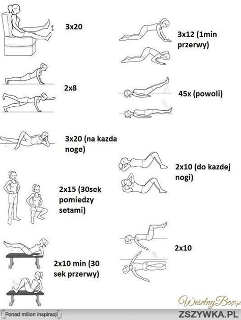 Pin By Brygida On ćwiczenia Abs Training Fitness Motivation Inspiration Workout Plan For