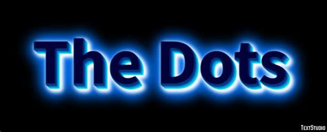 The Dots Text Effect And Logo Design Social Network