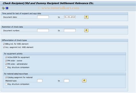 J G SAP Tcode Check Settlement Data For Recipient