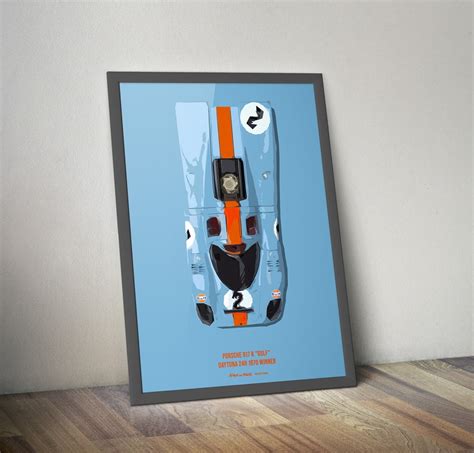 Porsche 917 K Gulf Daytona 24h 1970 Winner Vertical Artwork